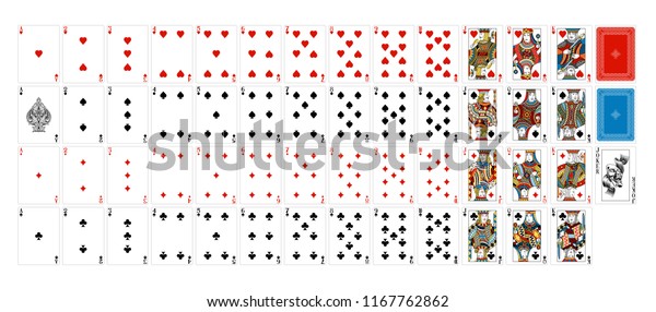 A truly full, complete deck of playing cards. All cards including joker ... A truly full, complete deck of playing cards. All cards including joker ...