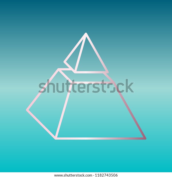 Truncated Pyramid Hat Vector Pink Bronze: เวกเตอร์สต็อก (ปลอดค่า ...