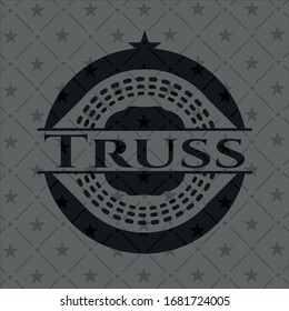 Truss Dark Emblem Retro Vector Illustration Stock Vector (Royalty Free ...