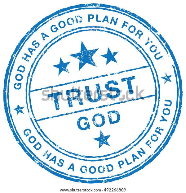 Trust God Stamp Stock Vector (Royalty Free) 492266809 | Shutterstock