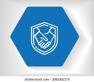 Trust Mutual Respect Icon Vector Design Stock Vector (Royalty Free ...