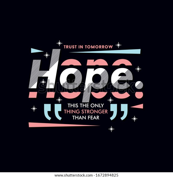 Trust Tomorrow Slogan Graphic Design Vector Stock Vector (Royalty Free ...