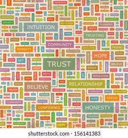 Trust Word Cloud Illustration Tag Cloud Stock Vector (Royalty Free ...