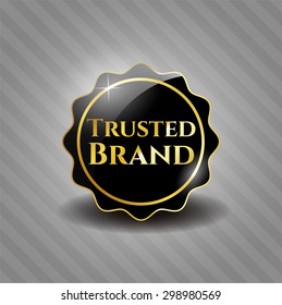 Trusted Brand Dark Badge Stock Vector (Royalty Free) 298980569 ...