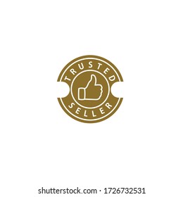 Trusted Seller Logo Vector Design Gold Stock Vector (Royalty Free ...