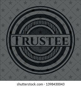 Trustee Dark Emblem Retro Vector Illustration Stock Vector (Royalty ...