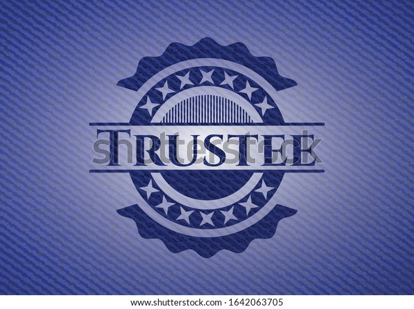Trustee Emblem Jean Texture Vector Illustration Stock Vector (Royalty ...