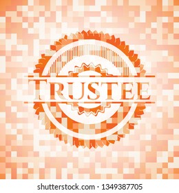 Trustee Orange Mosaic Emblem Stock Vector (Royalty Free) 1349387705 ...