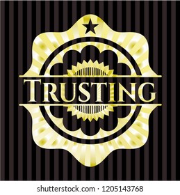 Trusting Gold Emblem Badge: vector de stock (libre de regalías) 1205143768 | Shutterstock