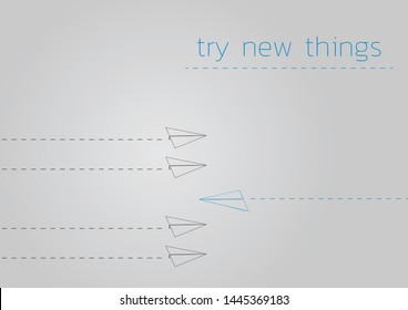 Try New Things Business Concept Illustration Stock Vector (Royalty Free ...