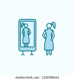 Try On Dress Outline Icon Element Stock Vector (Royalty Free) 1175554126