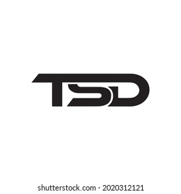 Tsd Letter Monogram Logo Design Vector Stock Vector (Royalty Free ...