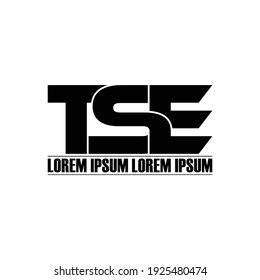 Tse Letter Monogram Logo Design Vector Stock Vector (Royalty Free ...
