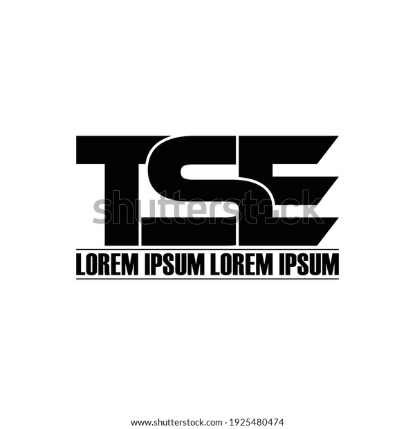 Tse Letter Monogram Logo Design Vector Stock Vector (Royalty Free ...