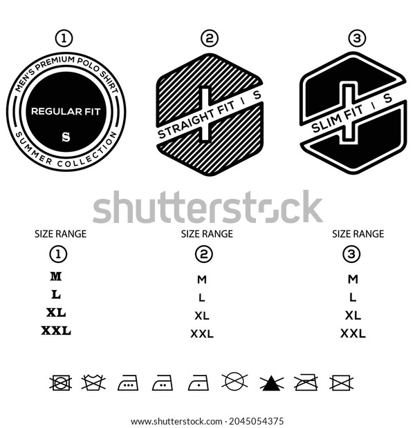 Tshirt Back Neck Label Print Vector Stock Vector (Royalty Free ...
