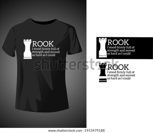 Tshirt Design Rook Chess Squad Unique: เวกเตอร์สต็อก (ปลอดค่าลิขสิทธิ์ ...
