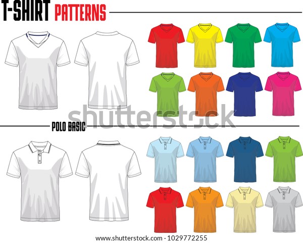 Tshirt Polo Patternsvector Illustration Design Stock Vector (Royalty ...