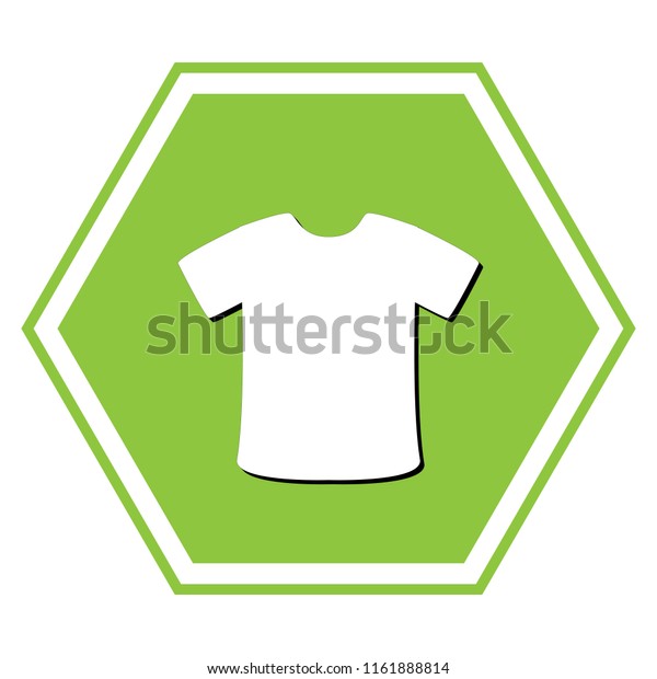 Tshirt Sign Vector White Icon Black Stock Vector (Royalty Free ...