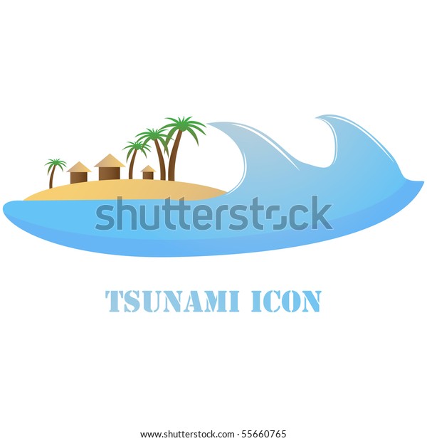 Tsunami Warning Icon Sign Symbol Vector Stock Vector (Royalty Free ...
