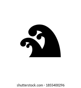 Tsunami Wave Icon Vector Illustration Stock Vector (Royalty Free ...