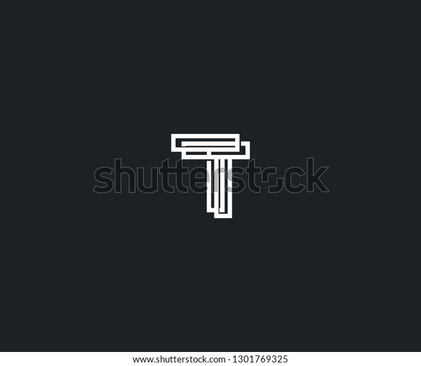 Tt Letter Linked Combination Monogram Logo Stock Vector (Royalty Free ...