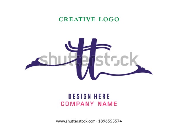 Tt Lettering Logo Simple Easy Understand Stock Vector (Royalty Free ...