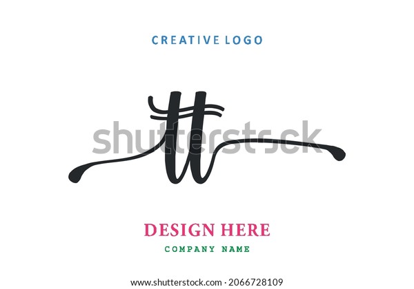 Tt Lettering Logo Simple Easy Understand Stock Vector (Royalty Free ...