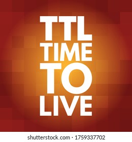 Ttl Time Live Mechanism Which Limits Stock Vector (Royalty Free ...