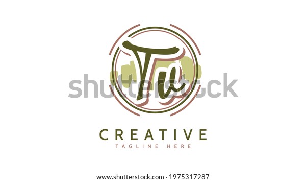 Tu Initials Handwriting Logo Vector Stock Vector (Royalty Free ...