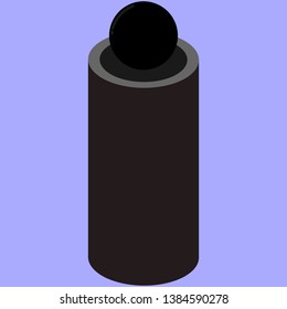Tube Shape Round Logo Design Stock Vector (Royalty Free) 1384590278