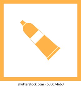 Tube Toothpaste Gel Vector Icon Stock Vector (Royalty Free) 585074668 ...