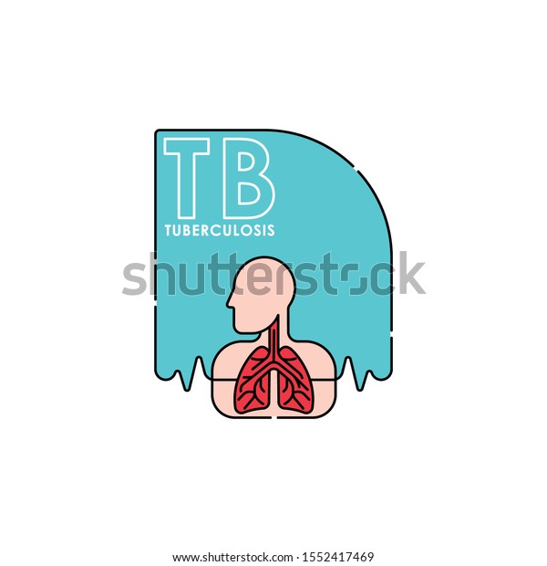 Tuberculosis Medical Lungs Vector Illustration Website Stock Vector ...