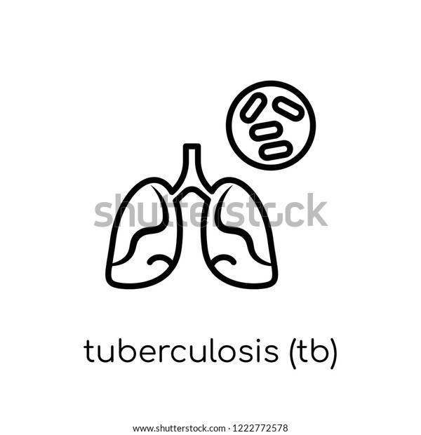 Tuberculosis Tb Icon Trendy Modern Flat Stock Vector (Royalty Free ...