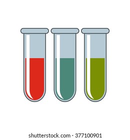 Tubes Cartoon Icon Isolated On White Stock Vector (Royalty Free ...
