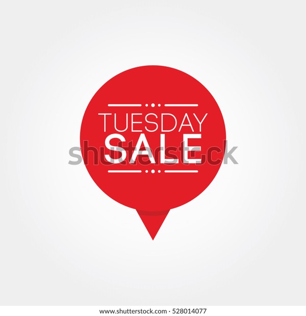 Tuesday Sale Stock Vector (Royalty Free) 528014077
