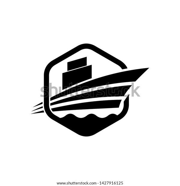Tugboat Ship Logo Designs Vector Stock Vector (Royalty Free) 1427916125 ...