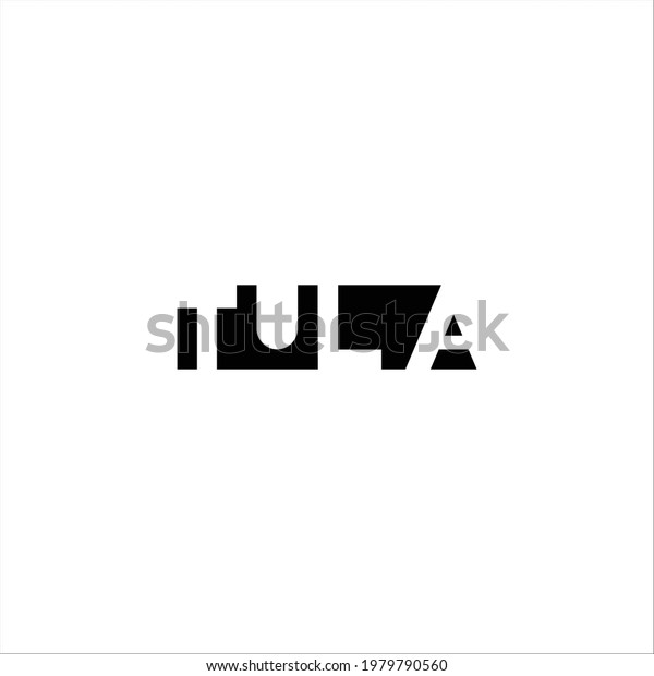 Tula 4 Letter Negative Space Logo Stock Vector (Royalty Free ...