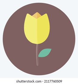 Tulip Icon Trendy Flat Style Isolated Stock Vector (Royalty Free ...