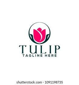 Tulip Logo Design Stock Vector (Royalty Free) 1091198735 | Shutterstock