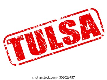 Tulsa Red Stamp Text On White Stock Vector (Royalty Free) 306026957 ...