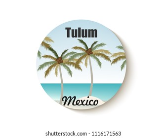 Tulum Mexico Sticker Stock Vector (Royalty Free) 1116171563 | Shutterstock