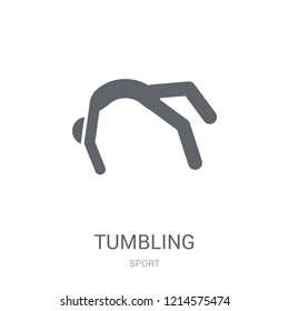 Tumbling Icon Trendy Tumbling Logo Concept: เวกเตอร์สต็อก (ปลอดค่า ...