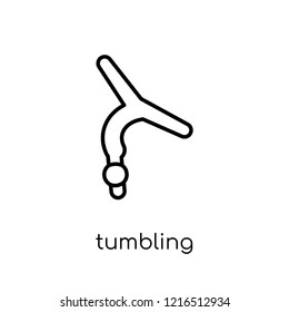 Tumbling Icon Trendy Flat Vector Tumbling Stock Vector (Royalty Free ...