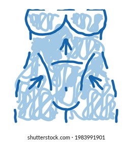 Tummy Tuck Sketch Icon Vector Hand Stock Vector (Royalty Free) 1983991901