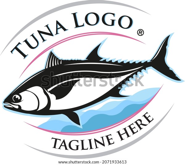 Tuna Fish Logo Unique Fresh Tuna Stock Vector (Royalty Free) 2071933613