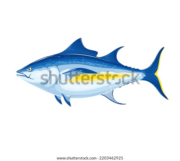 Tuna Fish Vector Illustration Cartoon Isolated Stock Vector (Royalty ...