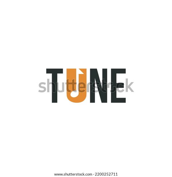 Tune Logotype Icon Note Music Letter Stock Vector (Royalty Free ...