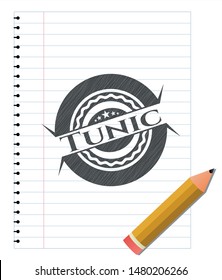 Tunic Emblem Draw Pencil Effect Vector Stock Vector (Royalty Free ...