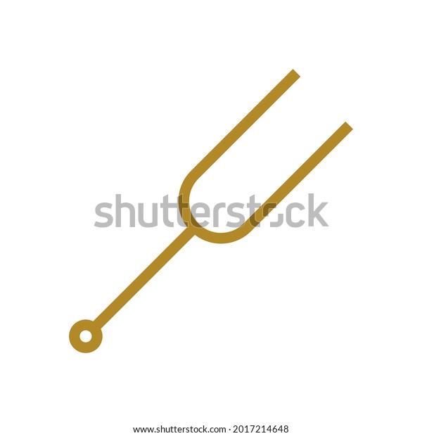 Tuning Fork Vector Illustration On White Stock Vector (Royalty Free ...