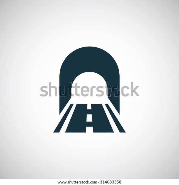 Tunnel Icon On White Background Stock Vector (Royalty Free) 314083358 ...